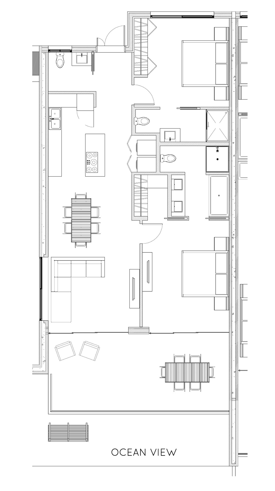 Two Bedroom A Floor Plan - Dolphin Point Club